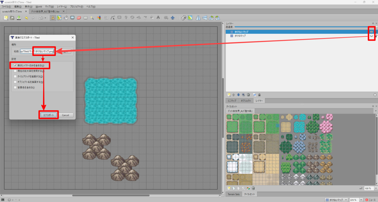 RPG 用のマップ画像の作り方